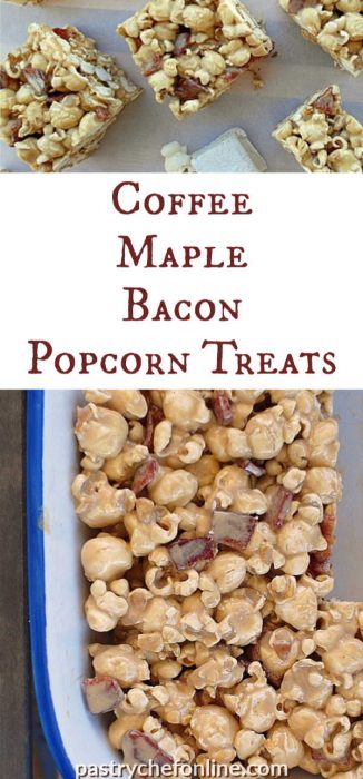 Breakfast Popcorn Treats | Maple Bacon Popcorn Goodness