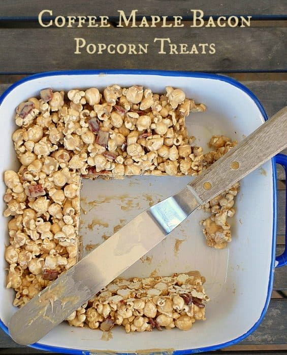 Breakfast Popcorn Treats | Maple Bacon Popcorn Goodness