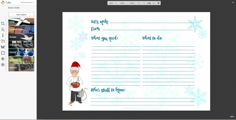 Free Printable Recipe Cards for Christmas - Pastry Chef Online