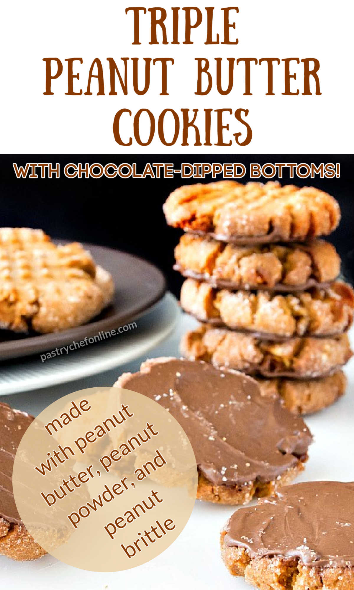 The Best Triple Peanut Butter Cookies in the World