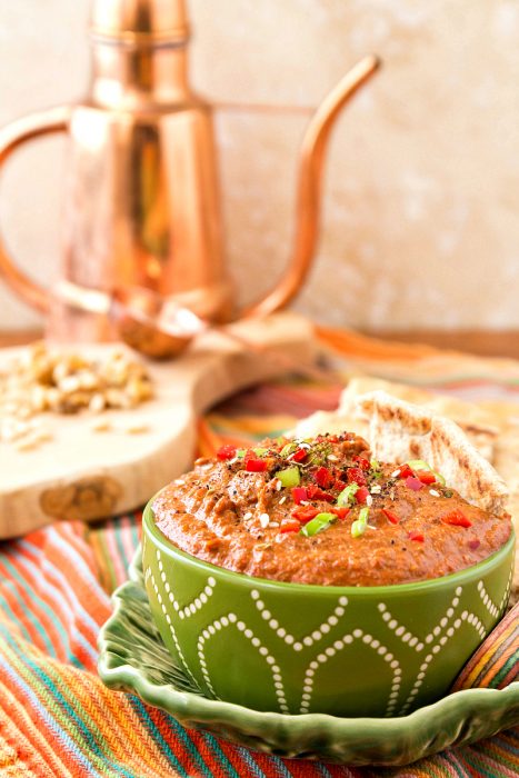 Muhammara | Delicious Red Pepper Walnut Dip
