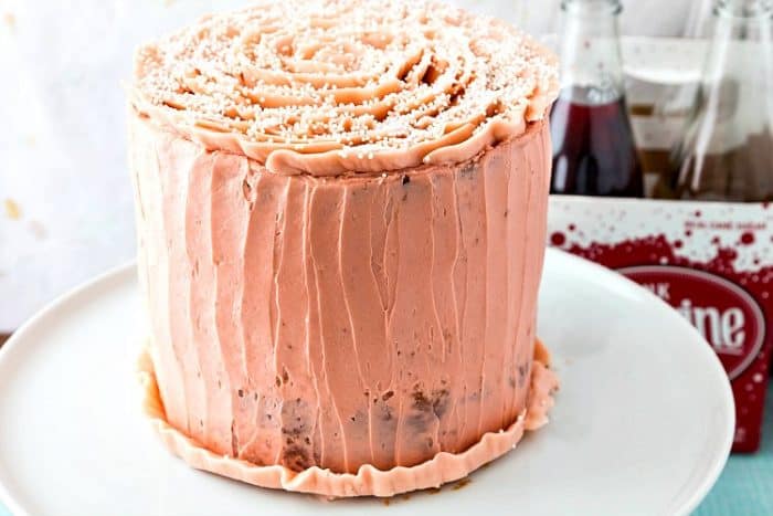 Cheerwine Layer Cake with Easy Cheerwine Marshmallow Buttercream ...
