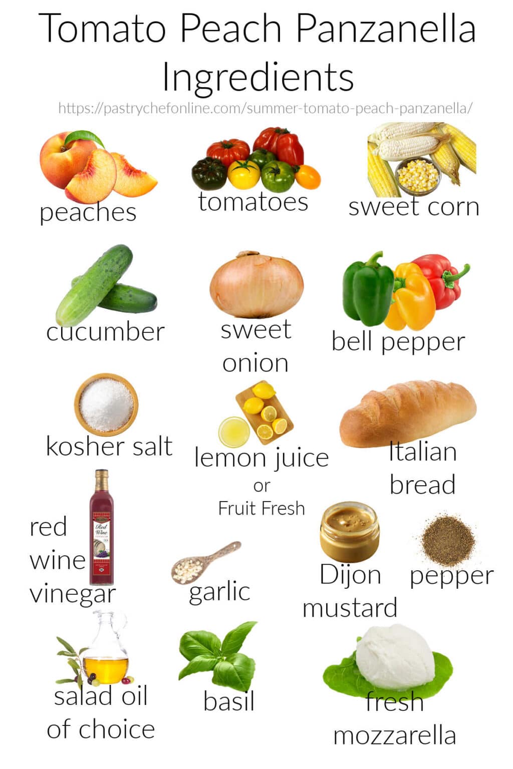 Summer Tomato Peach Panzanella Recipe - Pastry Chef Online