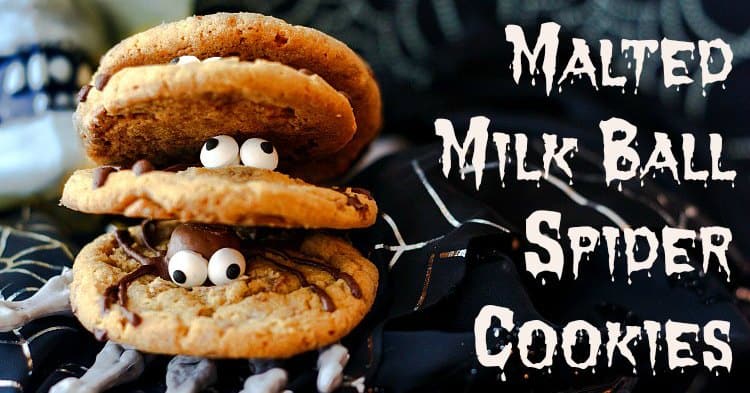 Malted Milk Ball Spider Cookies for Halloween - Pastry Chef Online