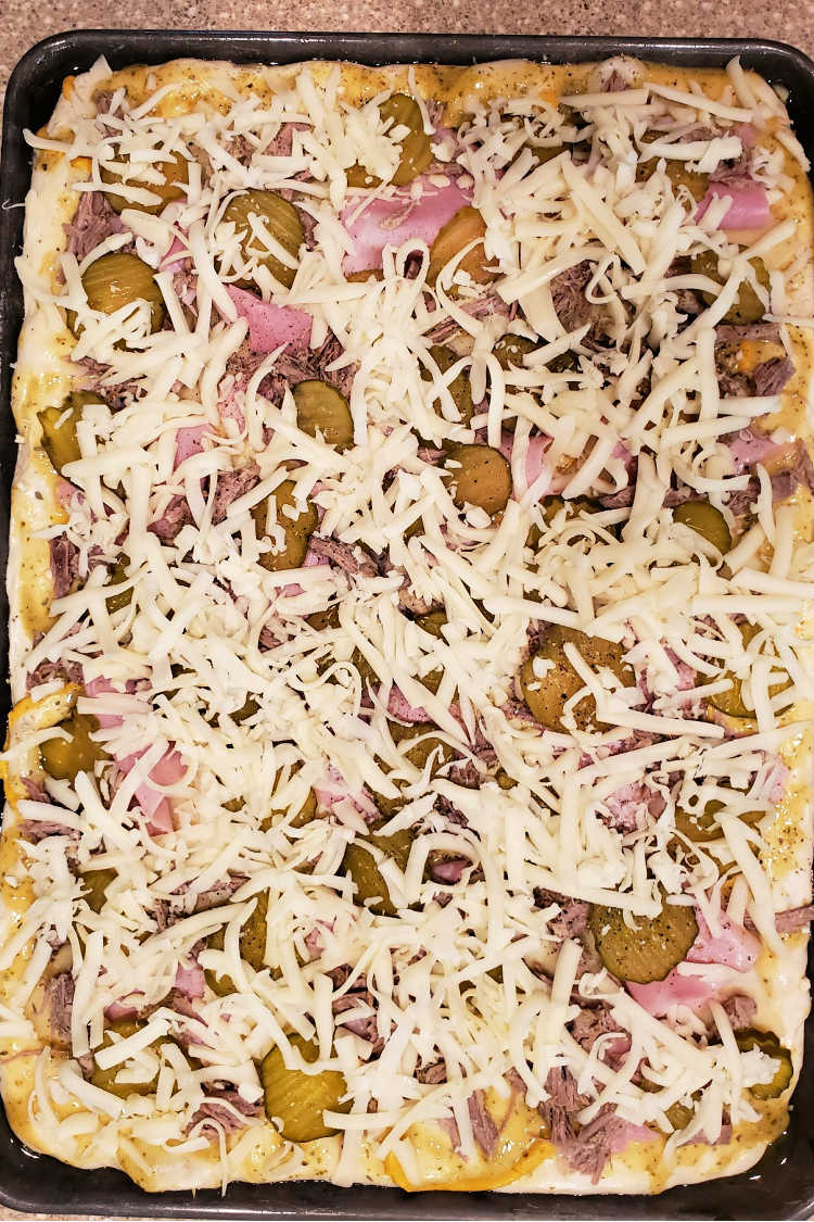 Cubano Pizza Recipe| Cuban Sandwich Grandma Pizza