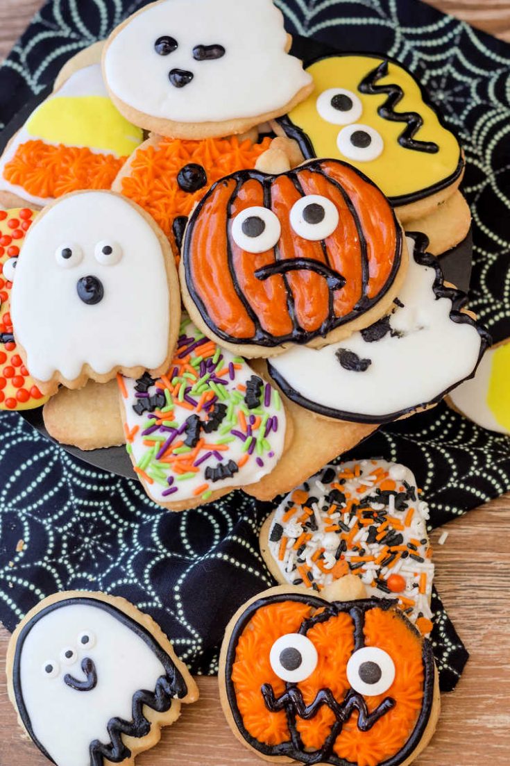 Easy Decorated Halloween Shortbread Cookies | Pastry Chef Online