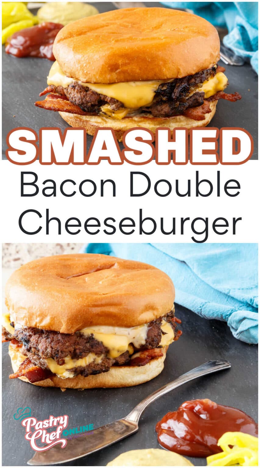 Bacon Double Smash Burger Recipe (Crispy, Juicy & Packed with Flavor ...