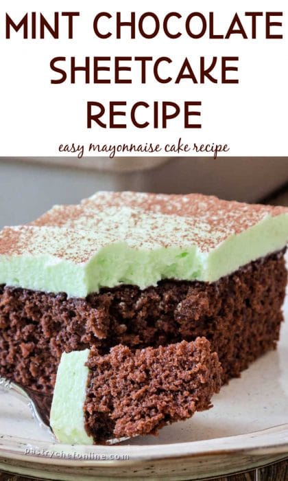 Easy Mint Chocolate Cake Recipe - Pastry Chef Online