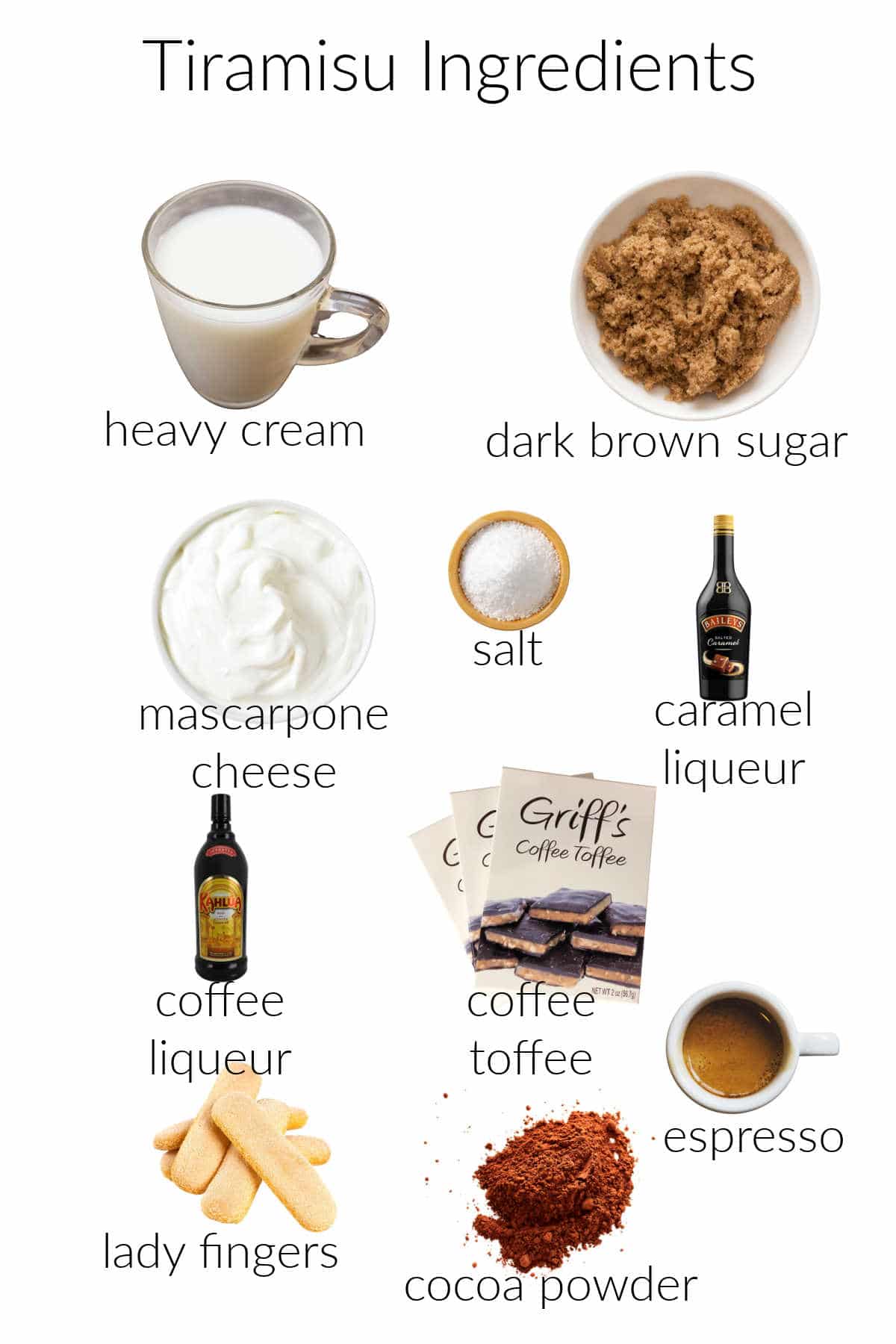 Easy Eggless Tiramisu with Toffee Bits