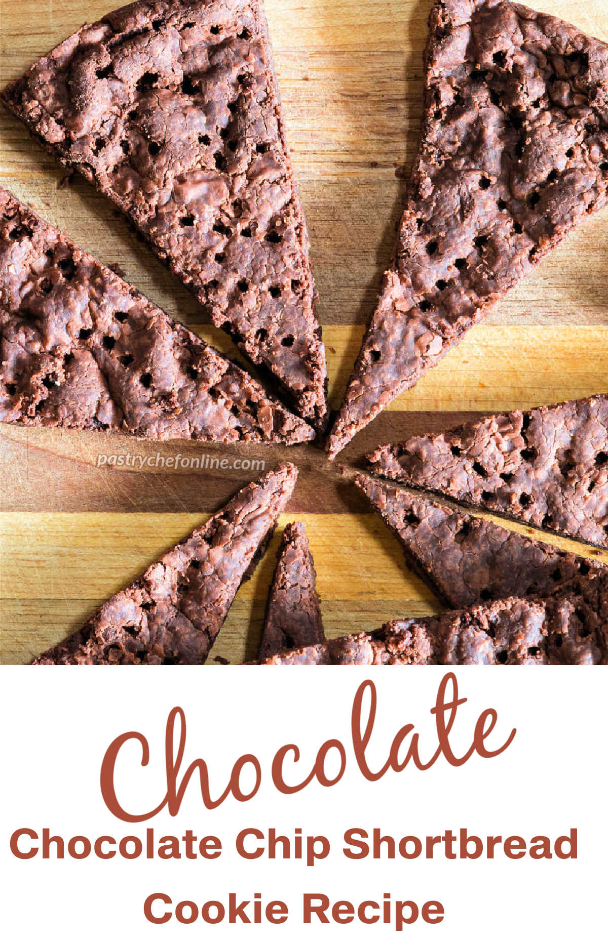 Chocolate Chocolate Chip Shortbread - Pastry Chef Online