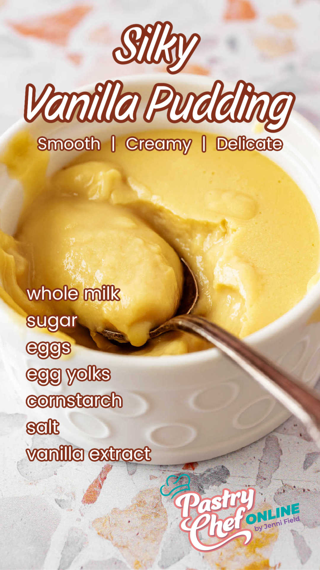 Silky Vanilla Pudding Recipe - Pastry Chef Online