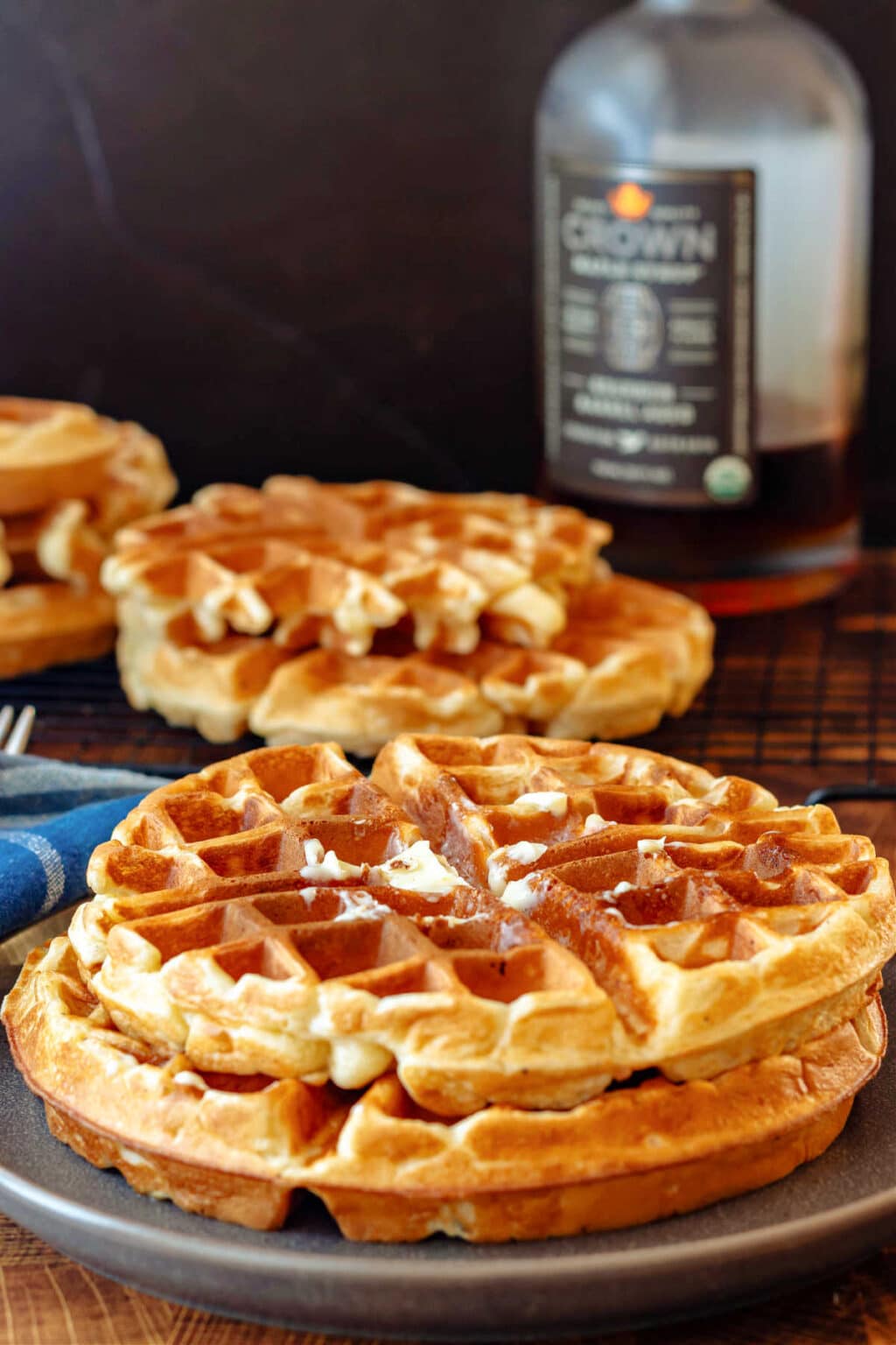 Overnight Malted Waffles - Pastry Chef Online