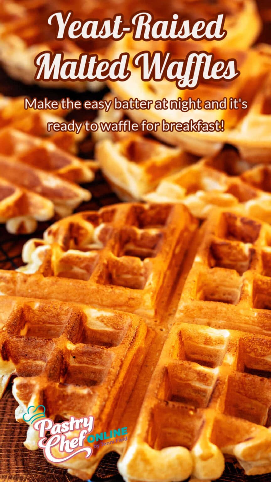 Overnight Malted Waffles - Pastry Chef Online